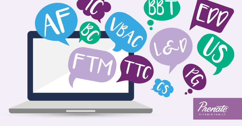 Your Guide to Pregnancy Acronyms - Prenate Vitamin Family