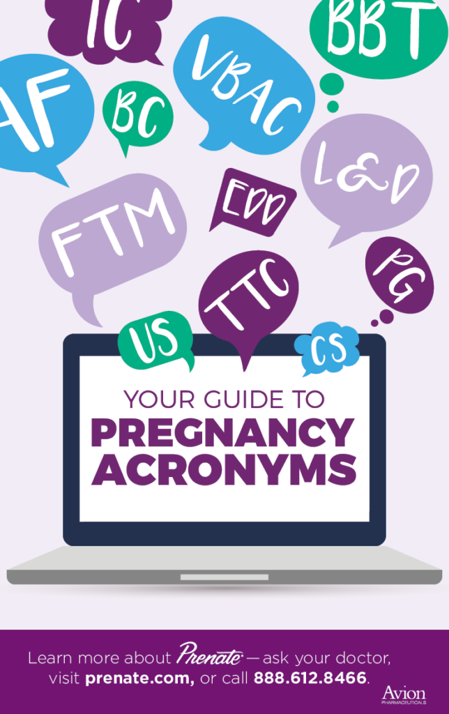 Your Guide to Pregnancy Acronyms - Prenate Vitamin Family
